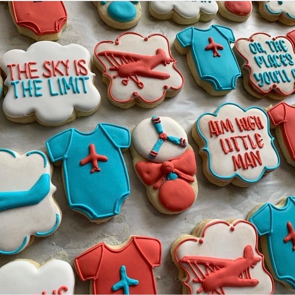 Airplane Cookies - Etsy