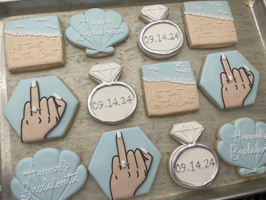 Cape Cod Bachelorette Cookies, Beach Bach Cookies, Beach Bachelorette ...