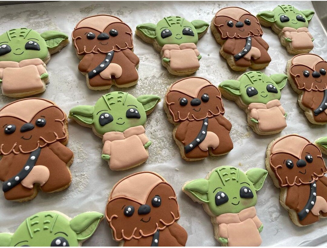 Baby Yoda Cookies, Baby Yoda Birthday, Chewy Cookies, Chewy Birthday - Etsy