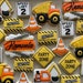 Construction Birthday Cookies, Construction Theme Cookies, Excavator ...