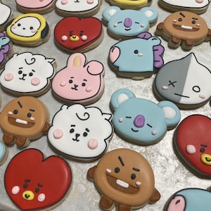 BT21 Cookies, BTS Cookies - Etsy