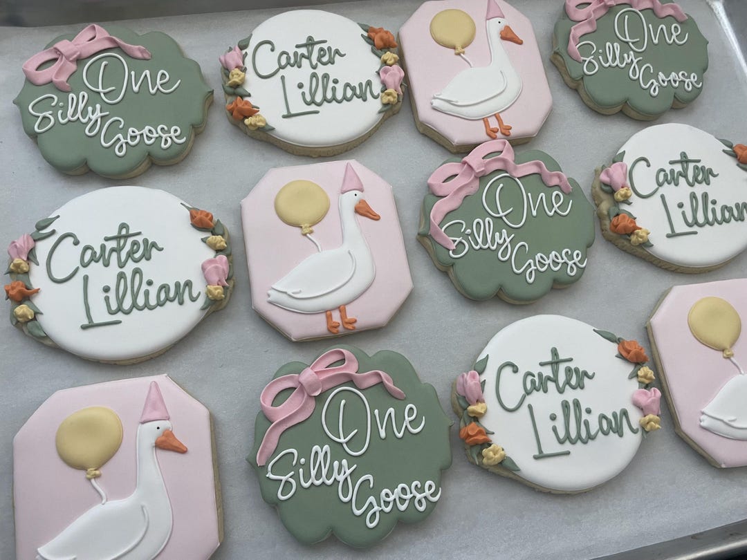 One Silly Goose Cookies, One Silly Goose Birthday - Etsy