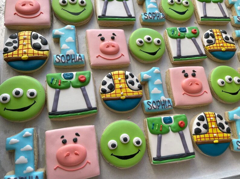 Toy Story Birthday Cookies Mini Cookies Toy Story Birthday - Etsy