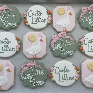 One Silly Goose Cookies, One Silly Goose Birthday - Etsy