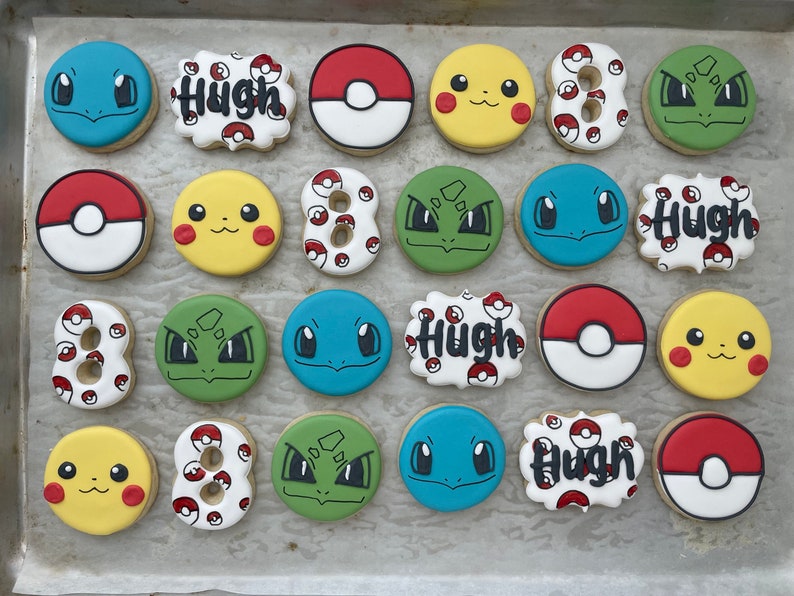 Catch Em All Cookies, Gotta Catch Em All, Pokeball Cookies, Pikachu ...