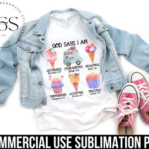 Bible Png, Ice Cream Png, God Says I Am, Scripture Png, Ice Cream Gift ...