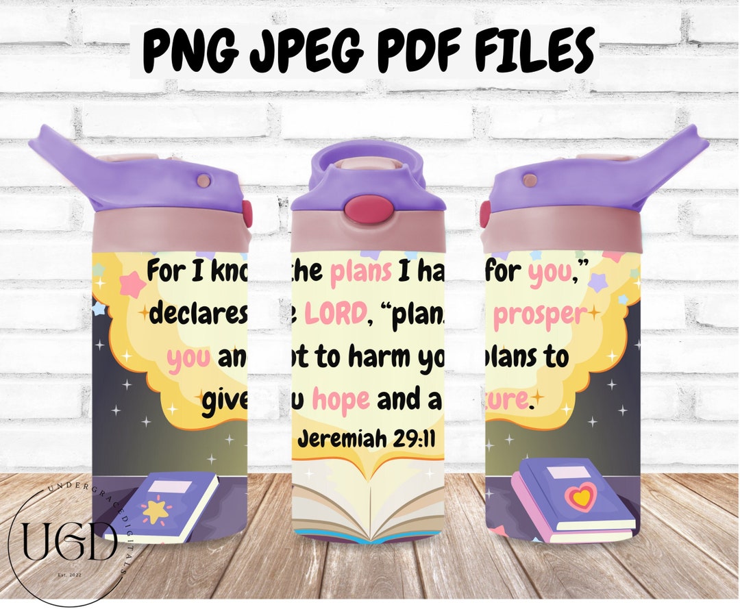 Scripture Flip Top Png, Sippy Cup Png, Bible Verse Png, Sublimation Png ...