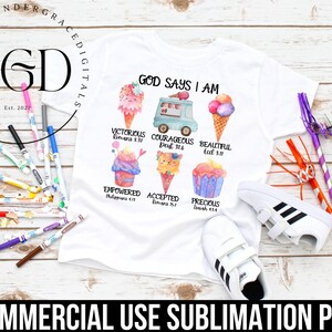 Bible Png, Ice Cream Png, God Says I Am, Scripture Png, Ice Cream Gift ...