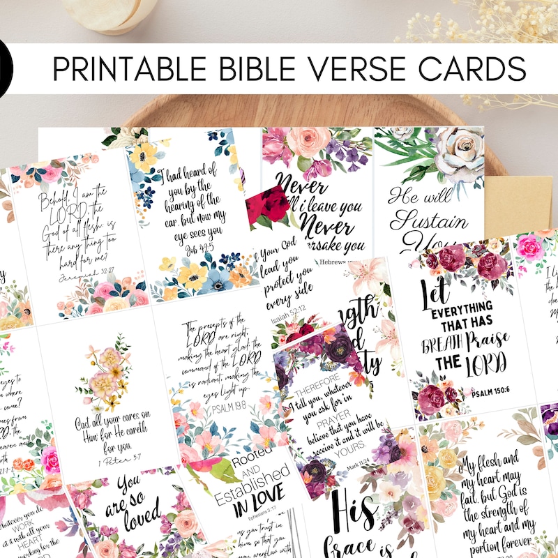 Tarjetas con versículos bíblicos inspiradores, tarjetas para oración ...