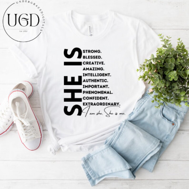 Woman Affirmation Svg She is Svg Png Pdf Mothers Day Svg She - Etsy