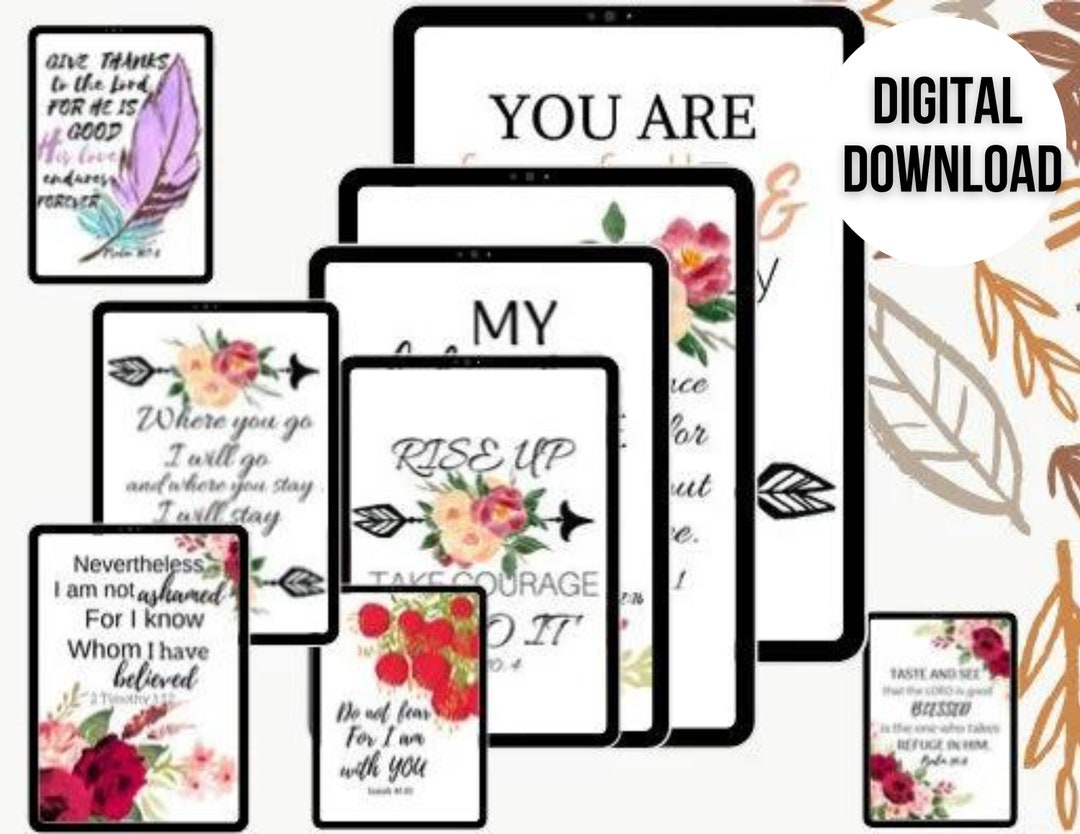 Bible Verse Set, Bible Scripture Cards, Bible Verse Cards ...