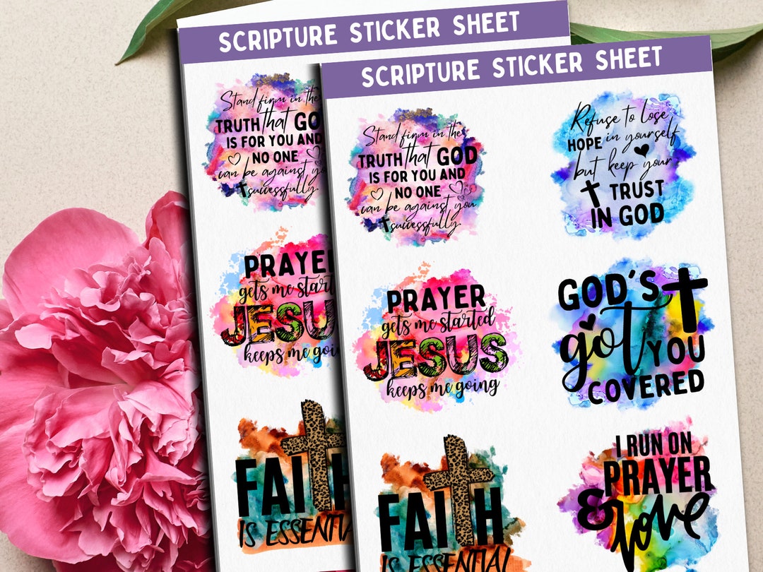 Bible Planner Stickers, Christian Stickers, Digital Sticker Sheet ...