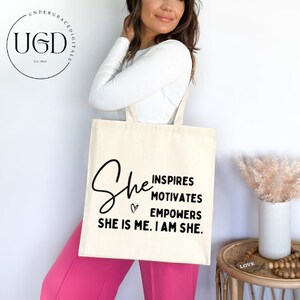 I Am She Svg Png Pdf, She is Me Svg, She Inspires Motivates Empowers ...