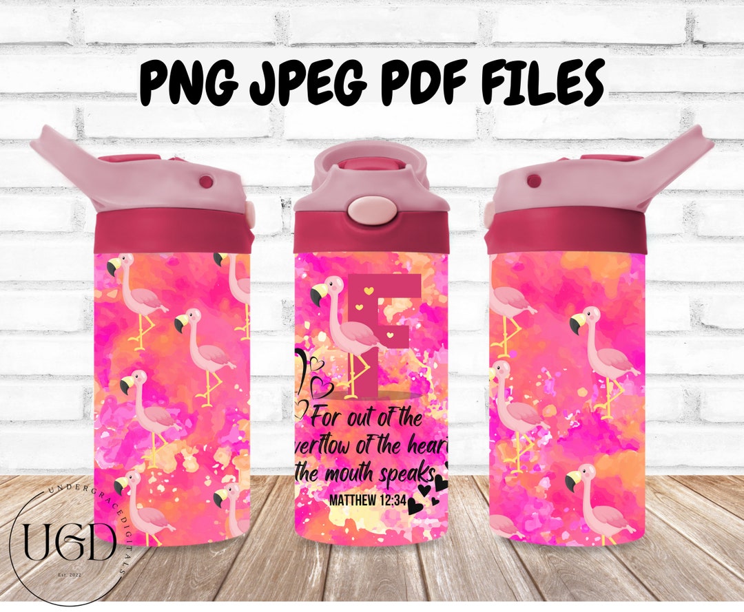 Flamingo Tumbler Png, Christian Png, 12 Oz Flip Top Tumbler Wrap, PNG ...