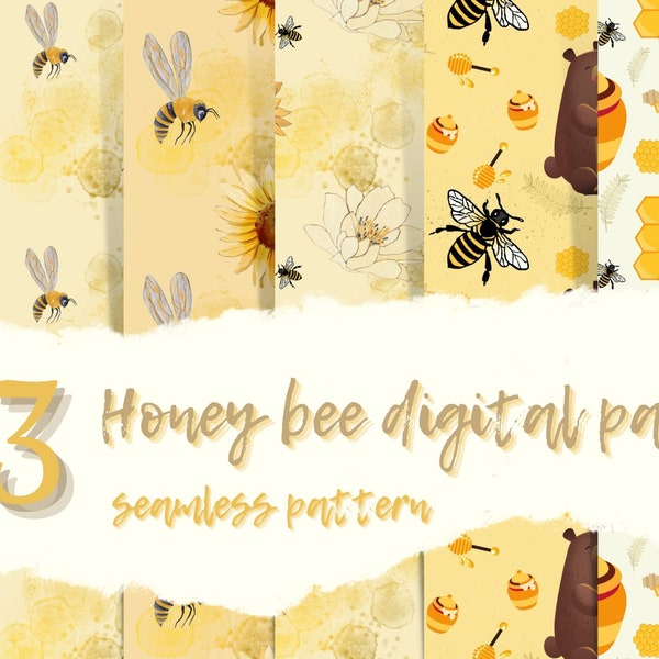 Honey Bees Wallpaper - Etsy