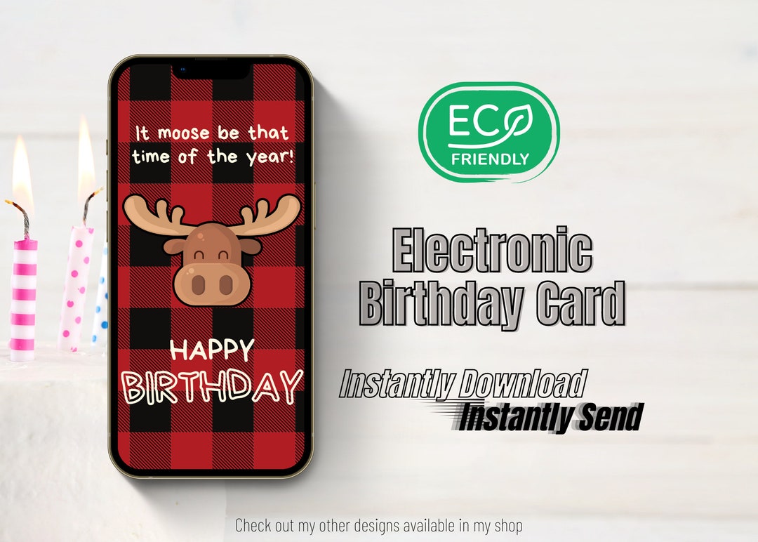 Virtual Birthday Card for Sending Over Email, Text, DM, Etc. | High ...