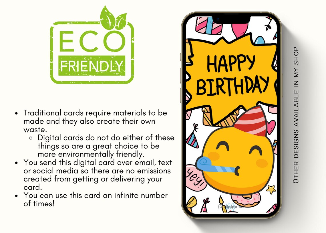 Virtual Birthday Card for Sending Over Email, Text, DM, Etc. | High ...