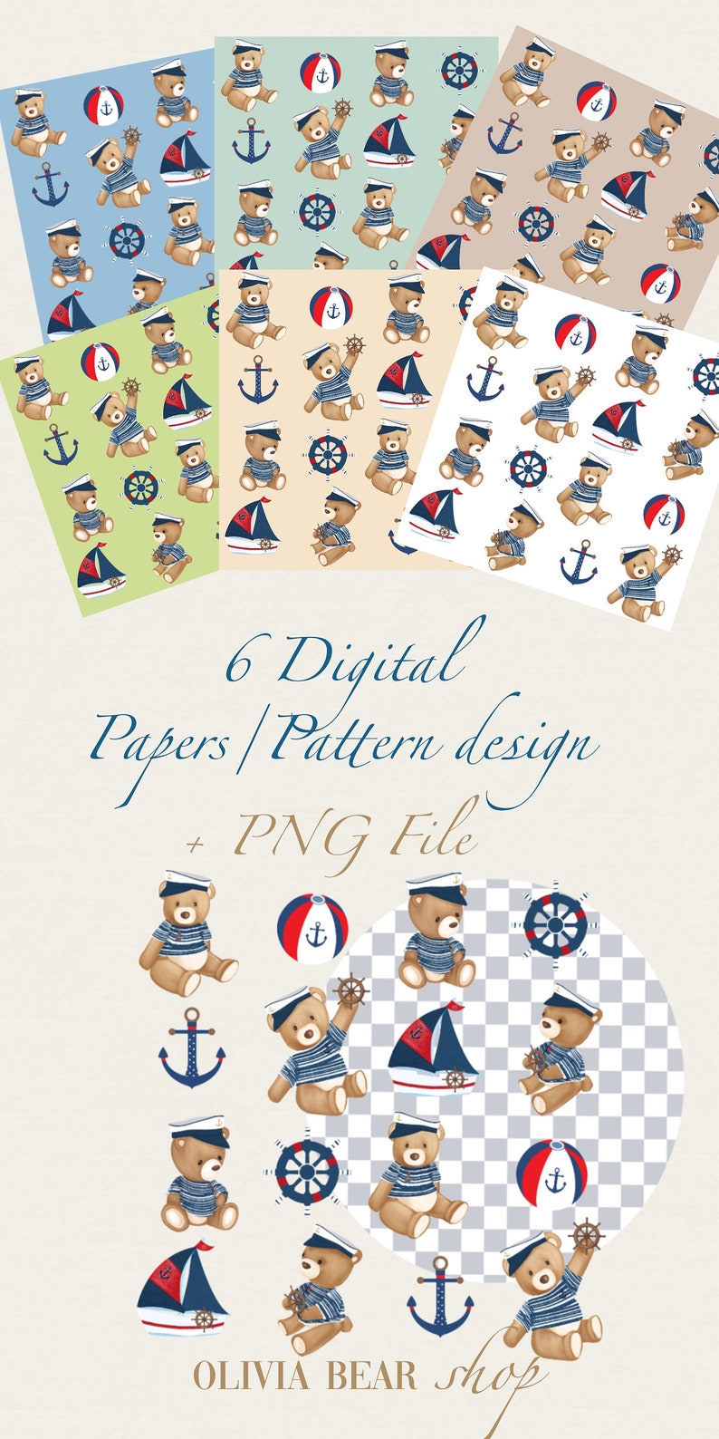 WATERCOLOR CLIPART, Marine Clip Art Nature Scrapbooking Ocean Animals ...