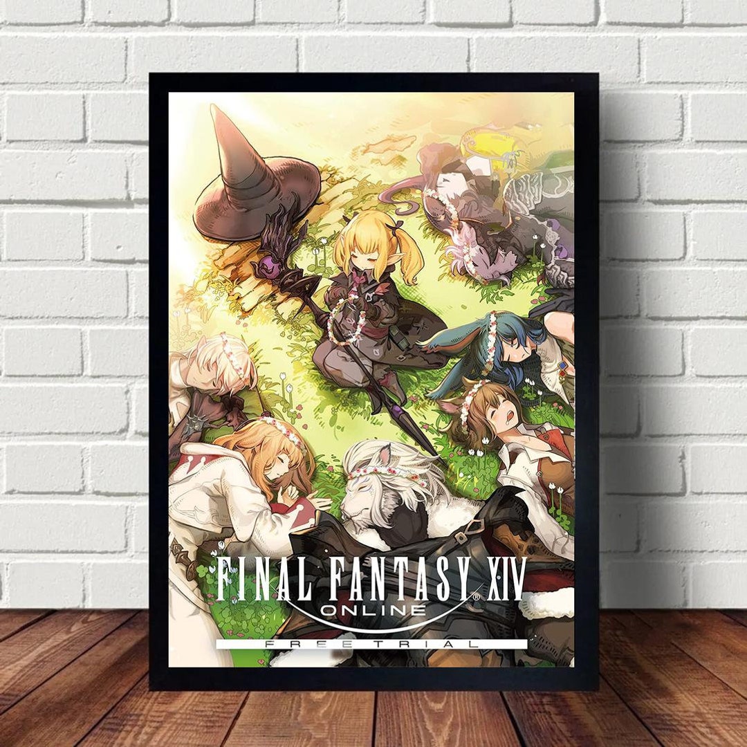 Final Fantasy XIV Endwalker Video Game Poster Canvas Paintings Poster ...