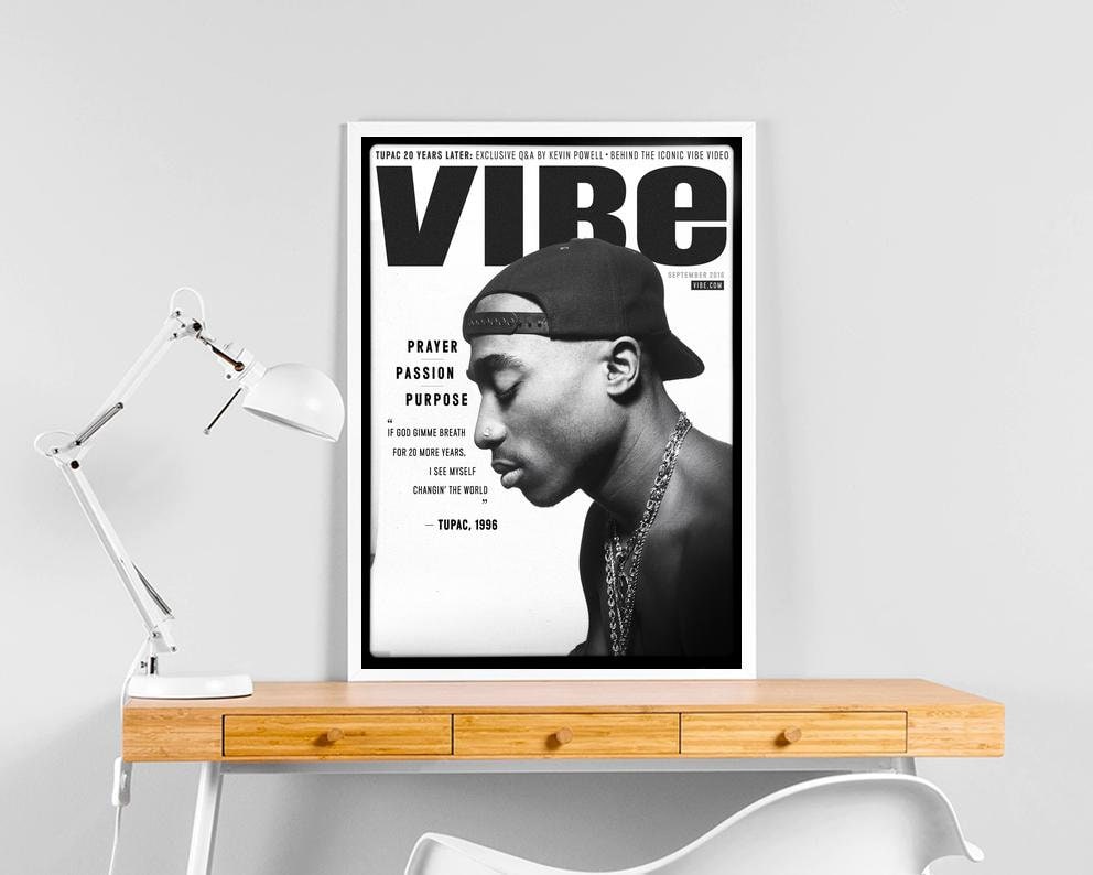 Tupac Shakur 2pac Poster Hanging Home Decor Designed & Sold By Swati Singh