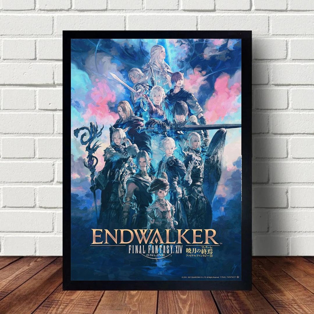 Final Fantasy XIV Shadowbringers Stormblood Endwalker Video Game Poster ...