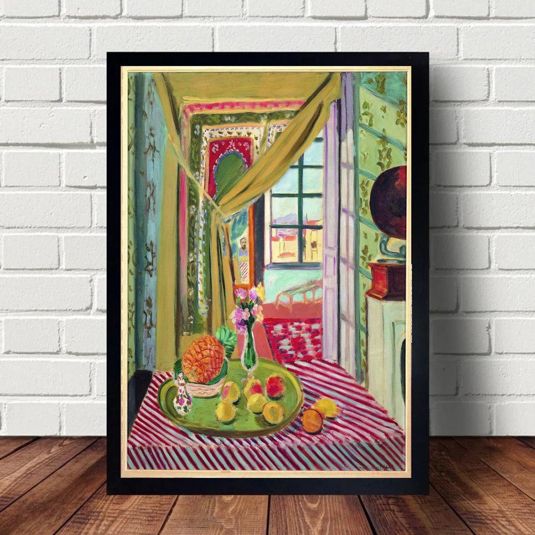 Henri Matisse Interior at Nice Poster Canvas Paintings Poster Hanging ...