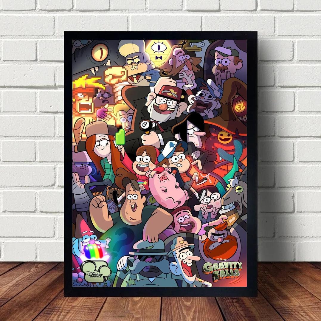 Gravity Falls Poster Canvas Paintings Poster Hanging Home Decor Wall ...