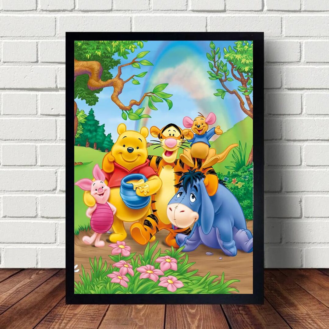 Winnie the Pooh and Tigger Poster Canvas Paintings Poster Hanging Home ...