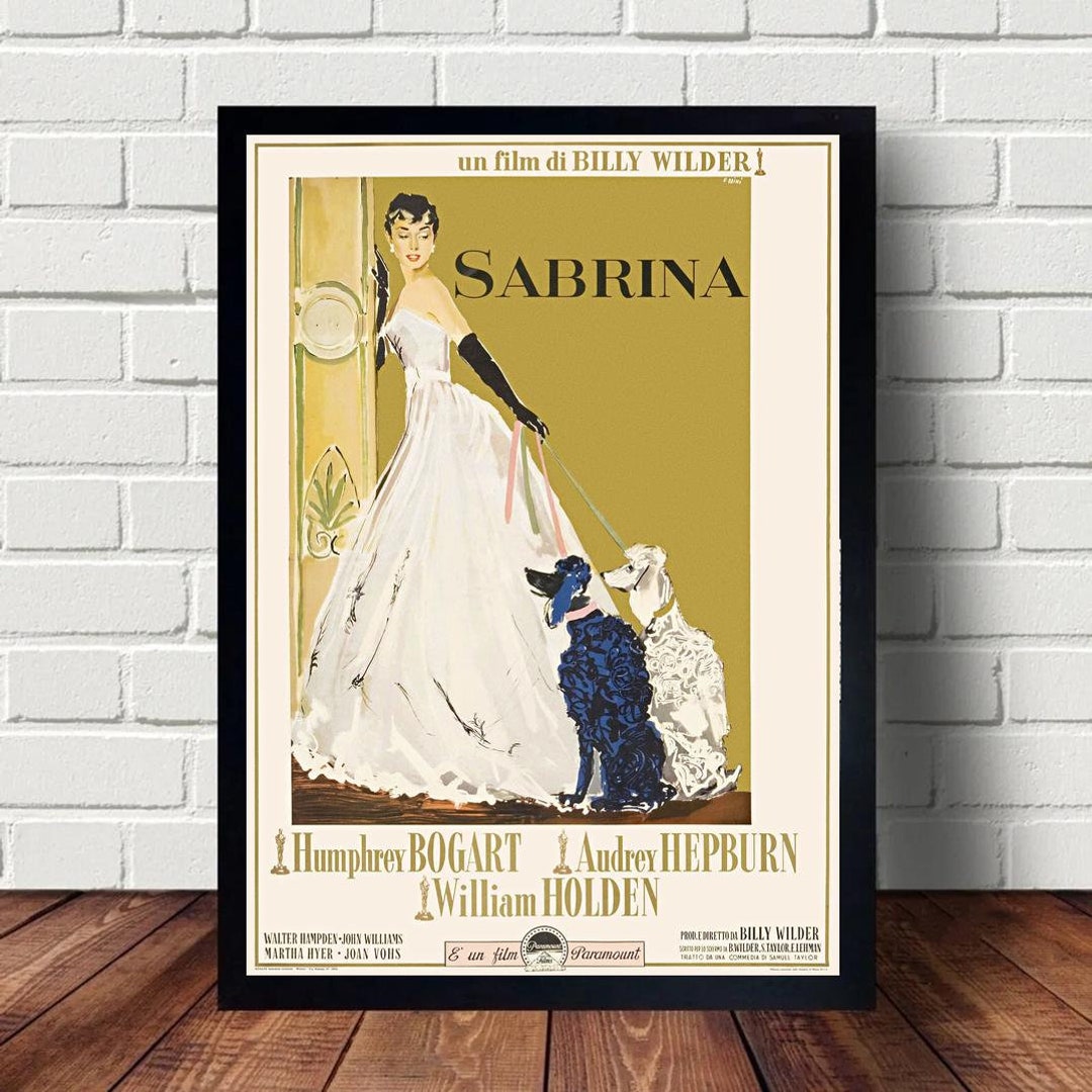 Audrey Hepburn SABRINA Movie Poster Canvas Paintings Poster Hanging ...