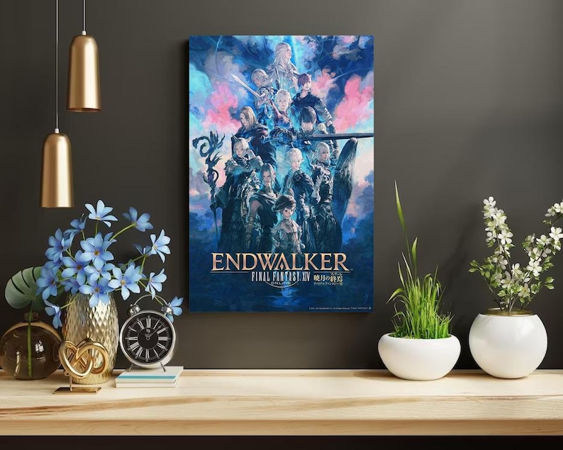 Final Fantasy XIV Shadowbringers Stormblood Endwalker Video Game Poster ...