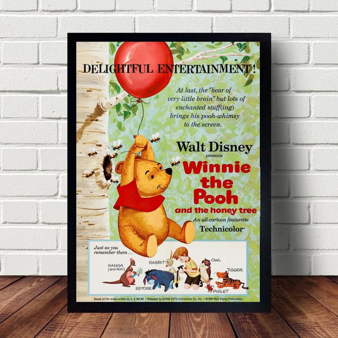 Winnie the Pooh and the Honey Tree Poster Canvas Paintings Poster ...
