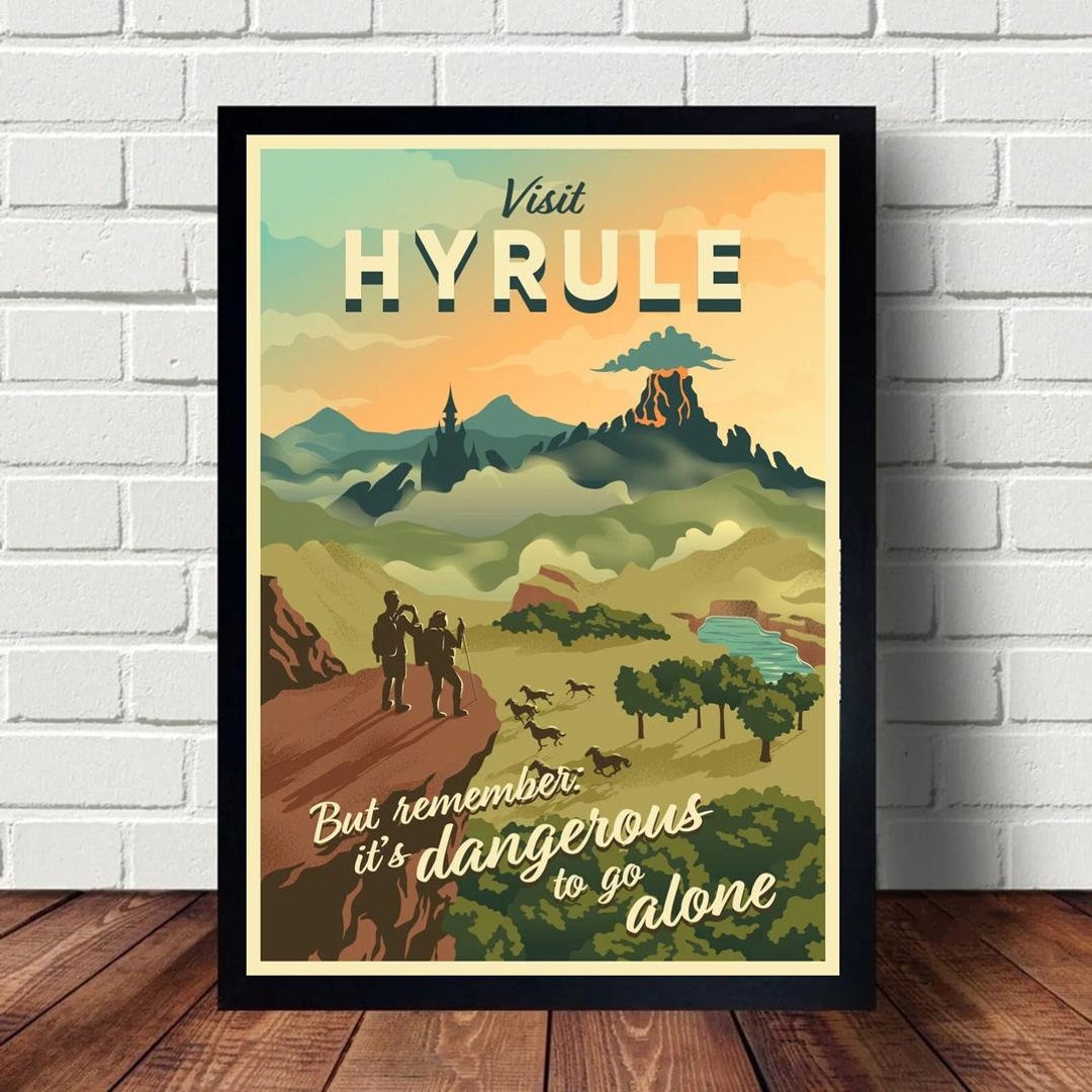 Legend of Zelda Hyrule Travel Posters Canvas Paintings Poster Hanging ...