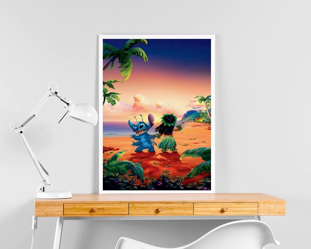 Lilo and Stitch Poster Canvas Paintings Poster Hanging Home Decor Wall ...