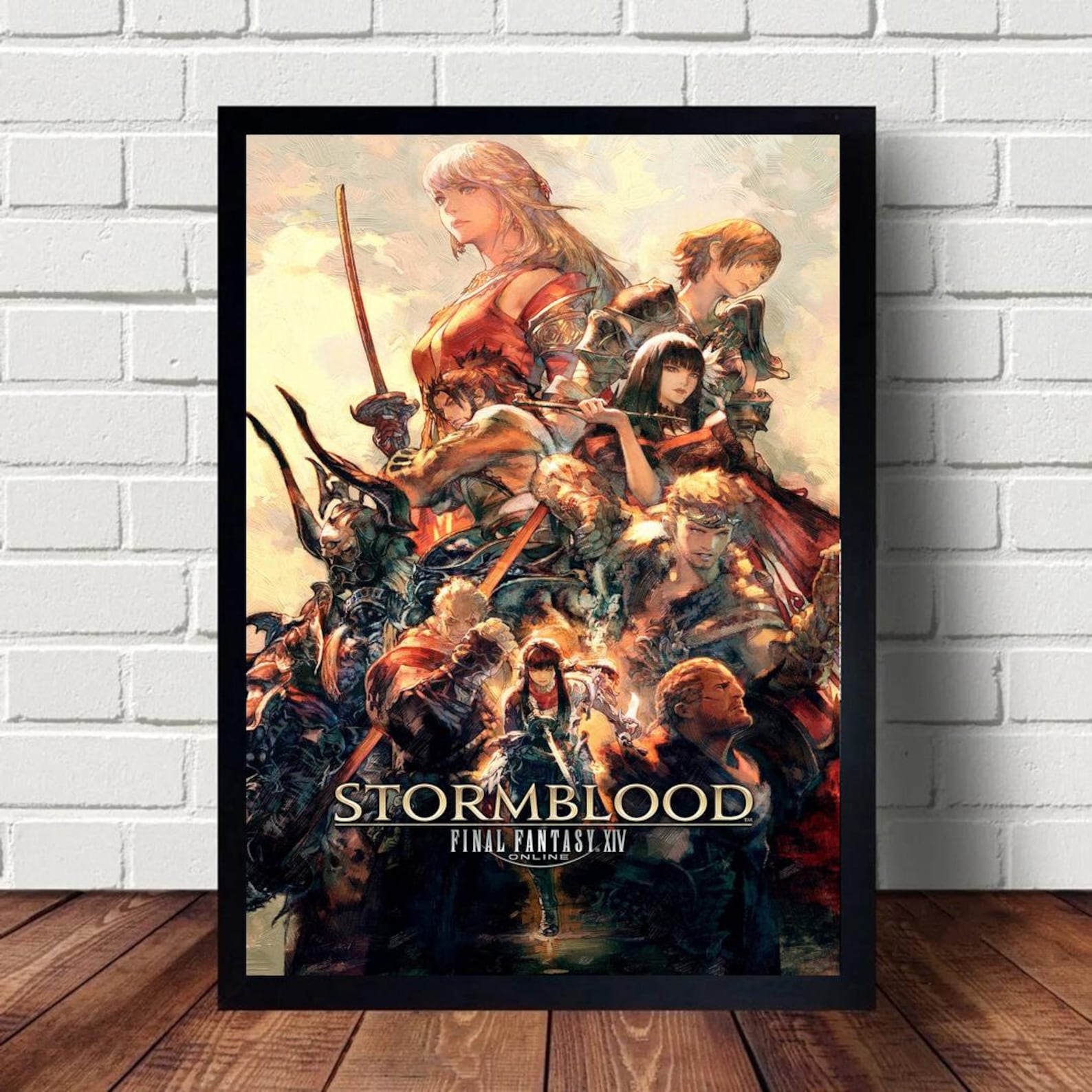 Final Fantasy XIV Shadowbringers Stormblood Endwalker Video Game Poster ...