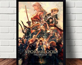Final Fantasy XIV Shadowbringers,stormblood,endwalker Video Game Canvas ...