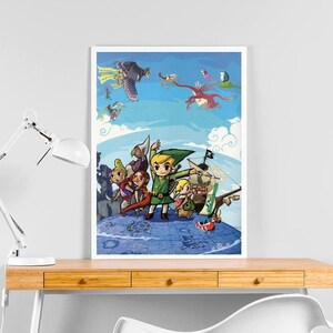 The Legend of Zelda the Wind Waker Anime Poster Canvas Paintings Poster ...