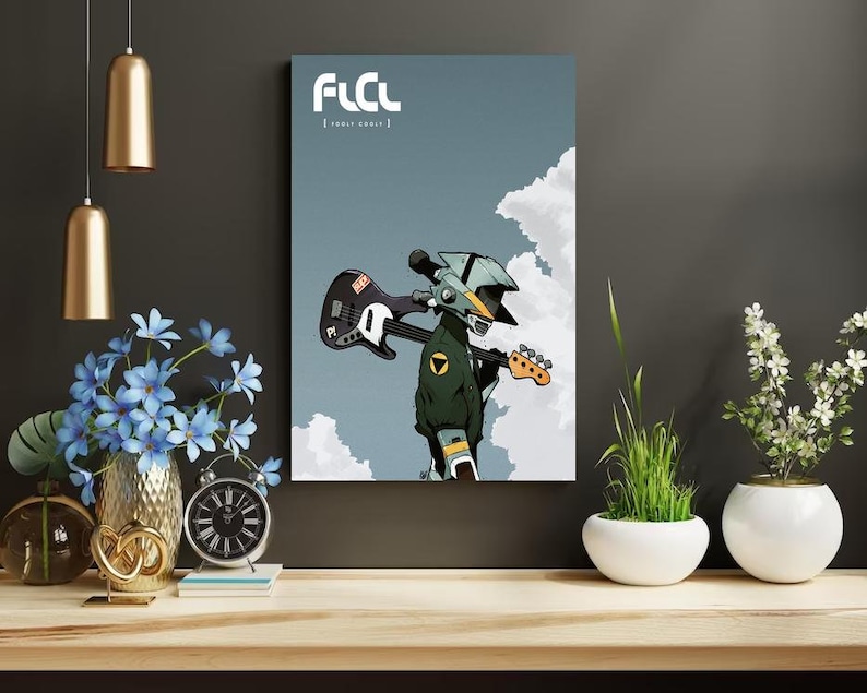 Fooly Cooly FLCL Poster Canvas Paintings Poster Hanging Home Decor Wall ...