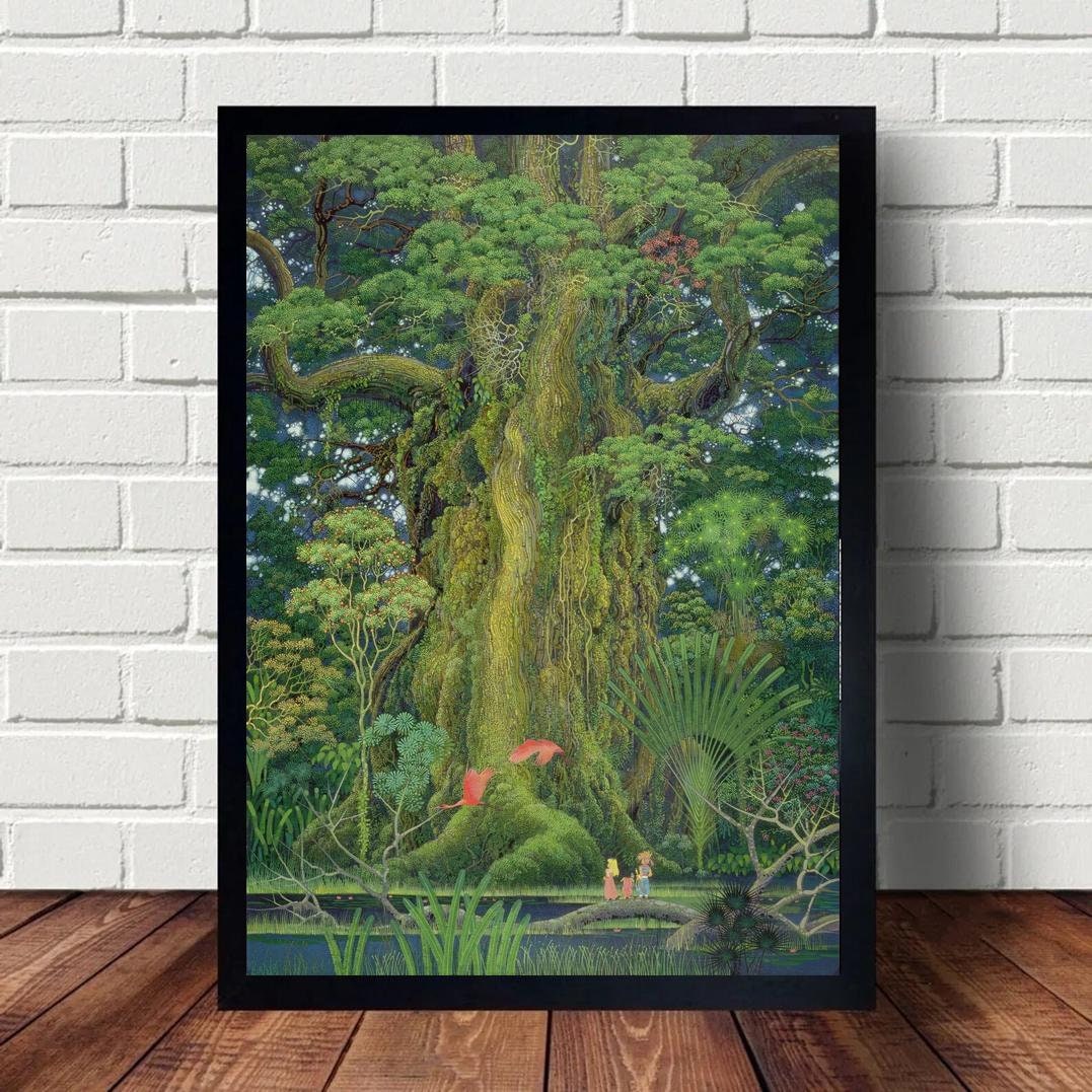 Mana Tree From Secret of Mana Art Poster Canvas Paintings Poster ...