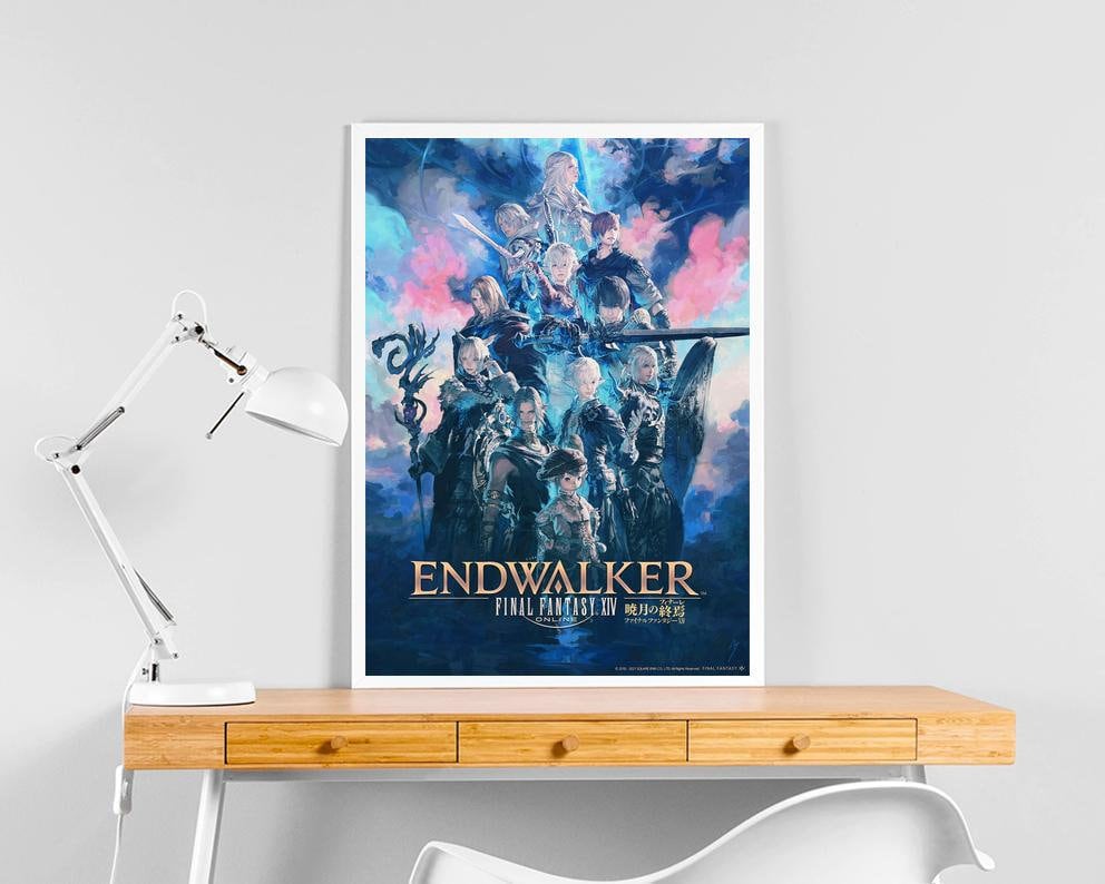 Final Fantasy XIV Shadowbringers Stormblood Endwalker Video Game Poster ...