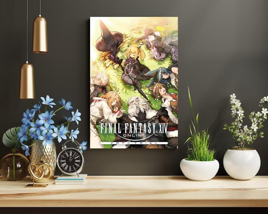 Final Fantasy XIV Endwalker Video Game Poster Canvas Paintings Poster ...