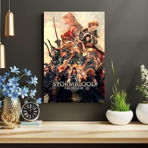 Final Fantasy XIV Shadowbringers Stormblood Endwalker Video Game Poster ...
