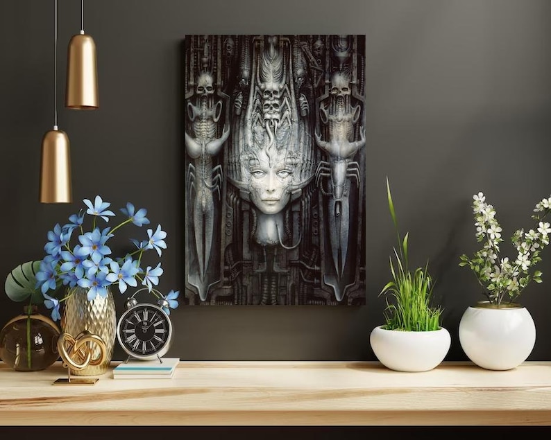 Hr Giger Li II Art Poster Canvas Paintings Poster Hanging Home Decor ...