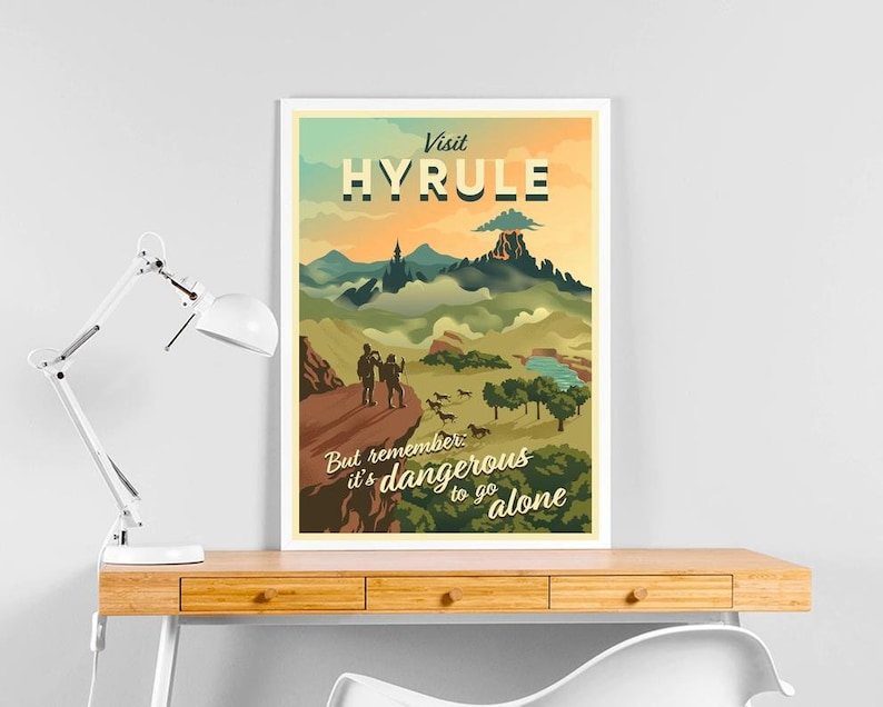 Legend of Zelda Hyrule Travel Posters Canvas Paintings Poster Hanging ...