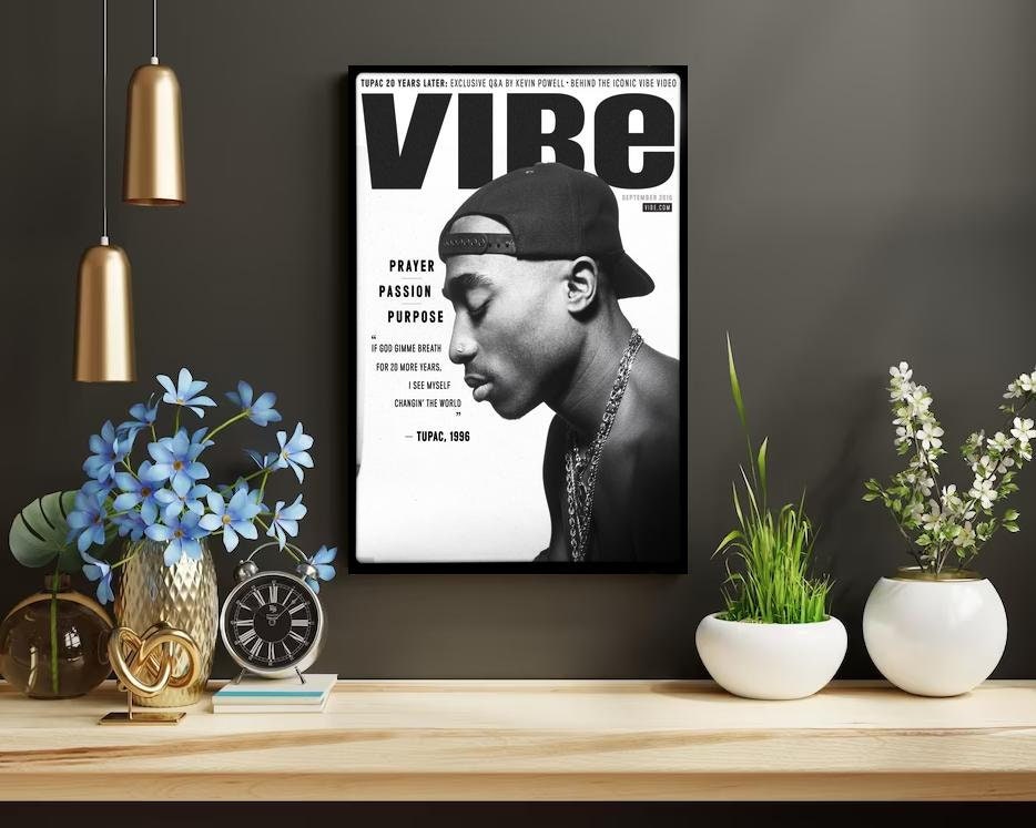 Tupac Shakur 2pac Poster Hanging Home Decor Designed & Sold By Swati Singh