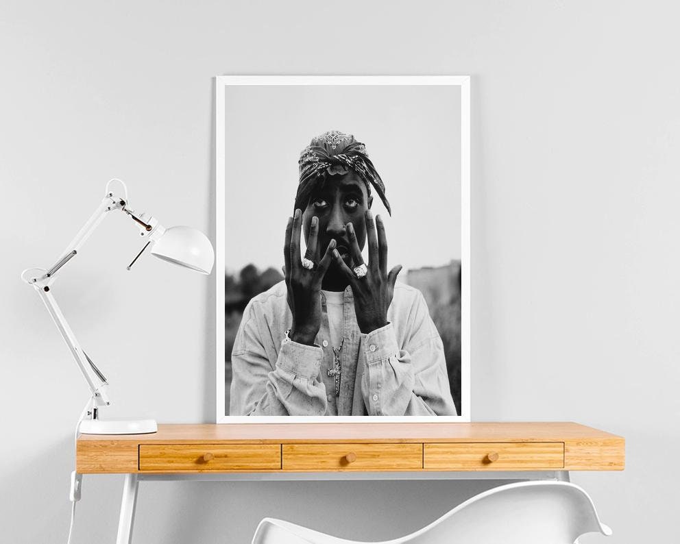 Tupac Shakur 2pac Poster Hanging Home Decor sold by Amina | SKU ...