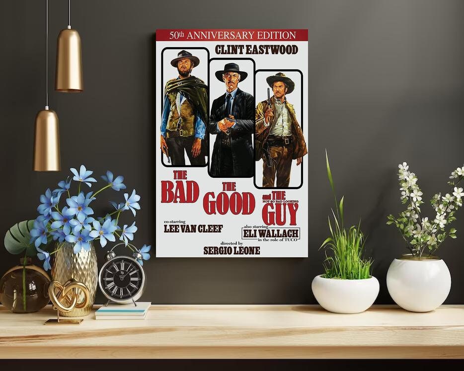 The Good the Bad and the Ugly Poster Canvas Paintings Poster Hanging ...