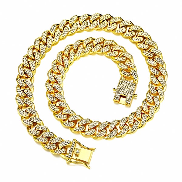 Iced Out Cuban Link Chain - Etsy