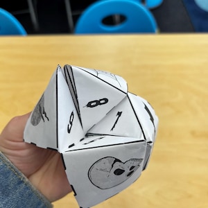 Spooky Halloween Printable Fortune Teller Cootie Catcher for Kids ...