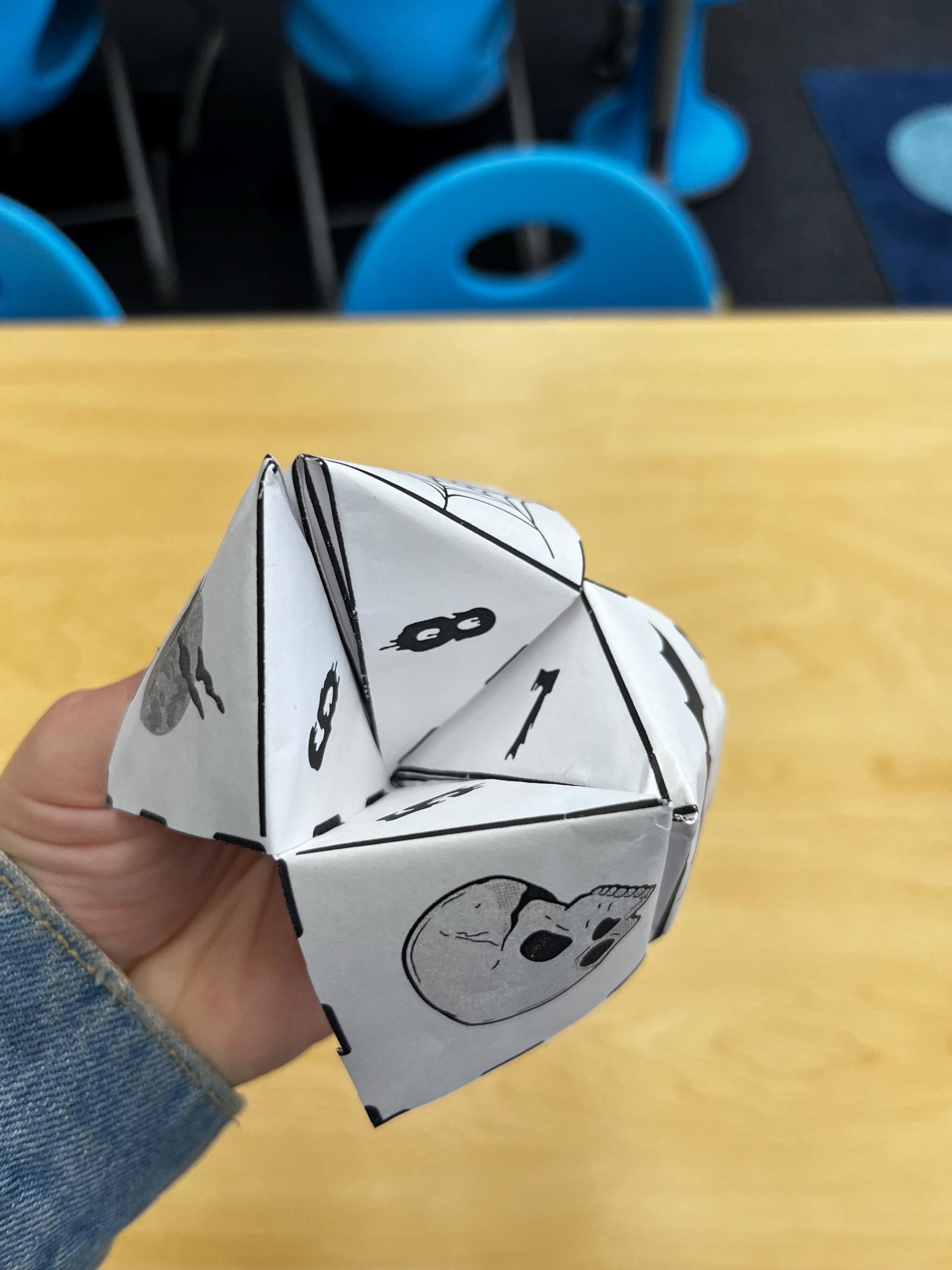 Spooky Halloween Printable Fortune Teller Cootie Catcher for Kids ...