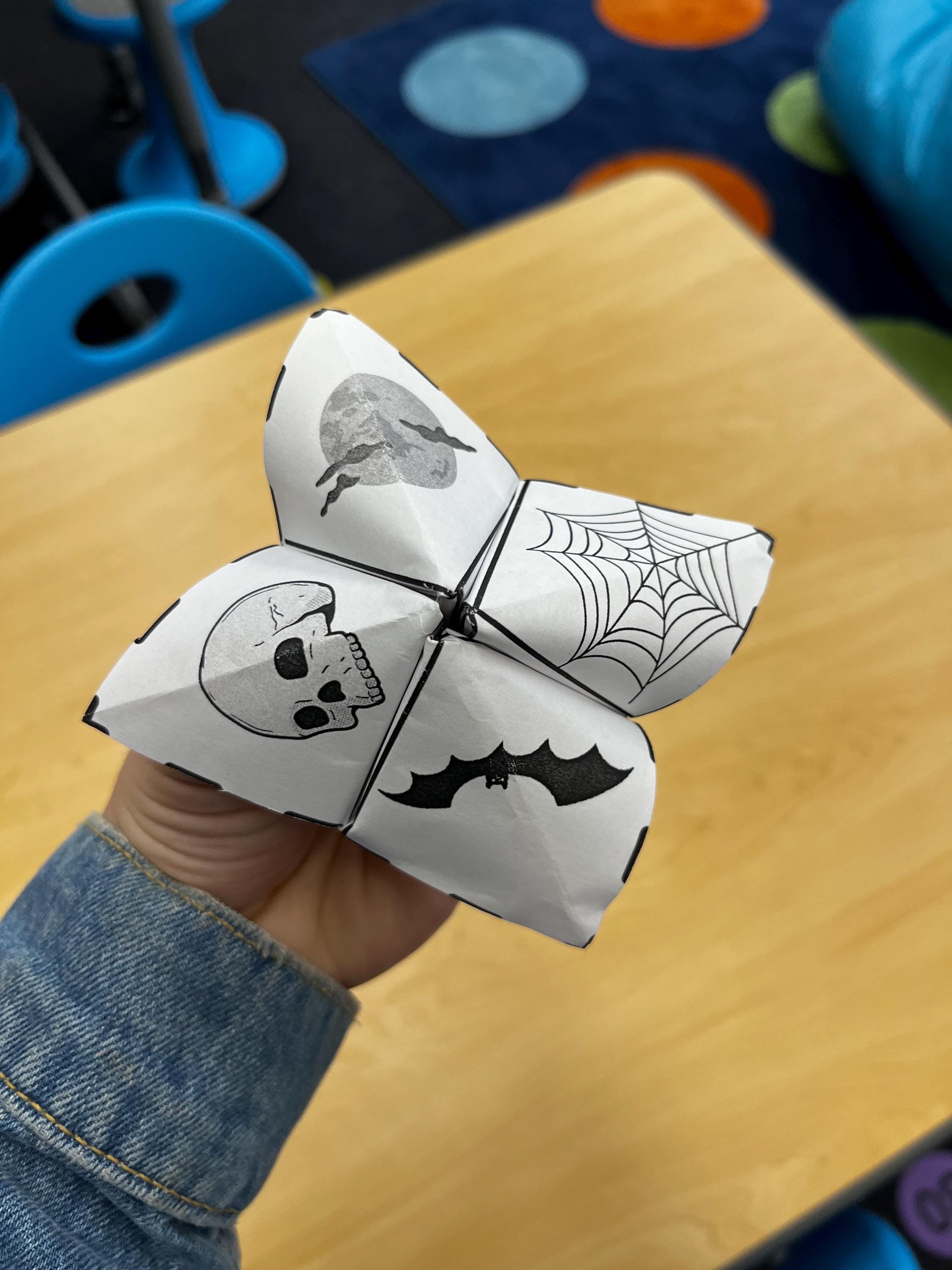 Spooky Halloween Printable Fortune Teller Cootie Catcher for Kids ...
